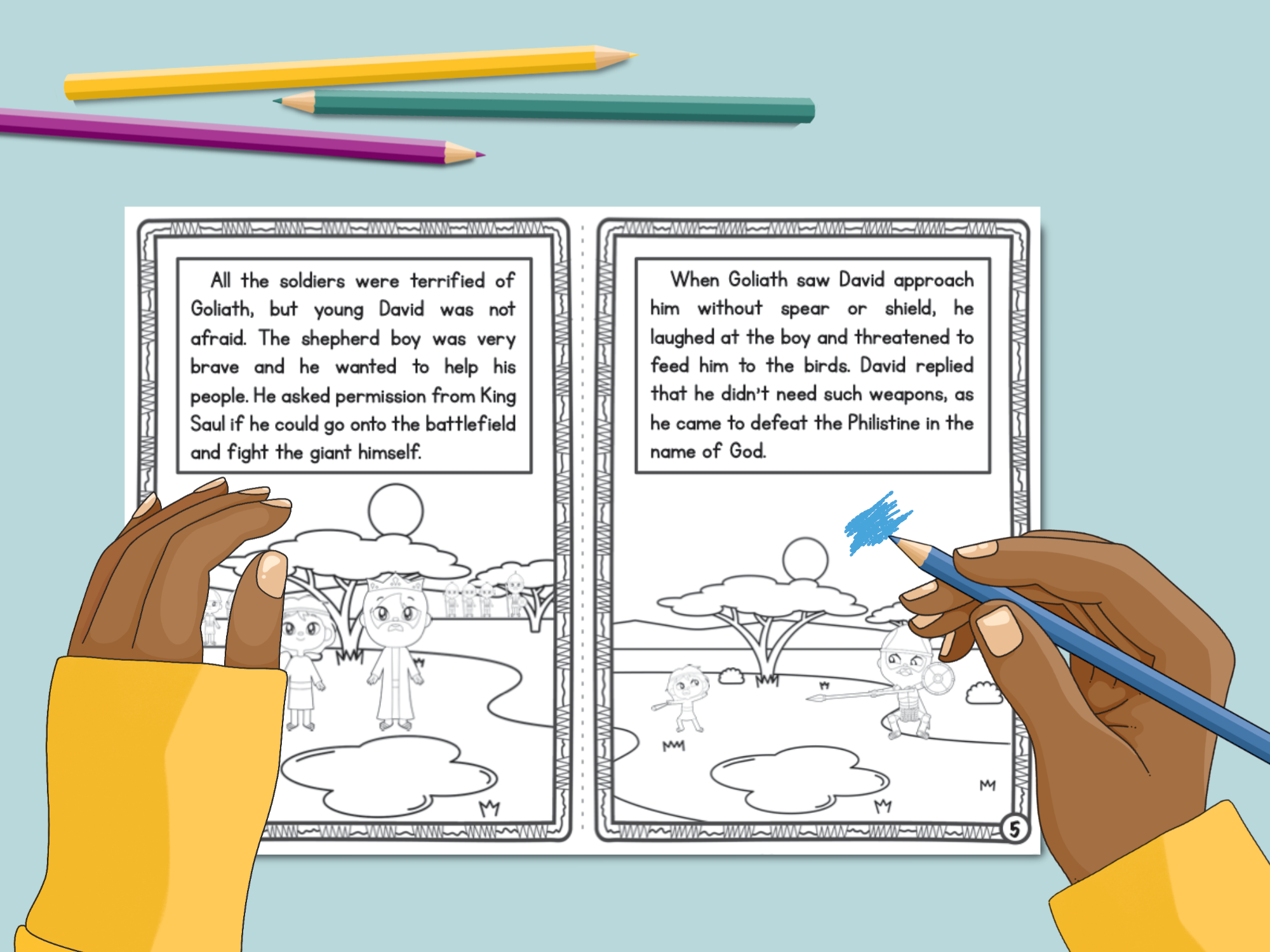 David and Goliath Printable Booklet Activity | Made By Teachers
