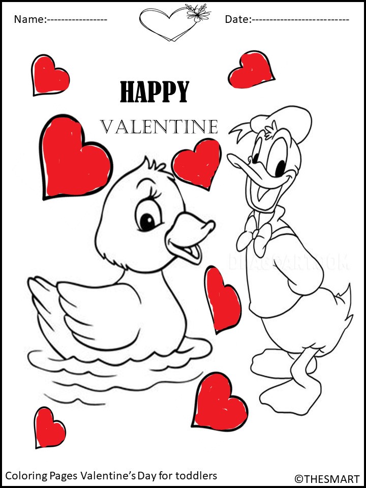 Coloring Pages Valentine's Day for Todlers | Made By Teachers