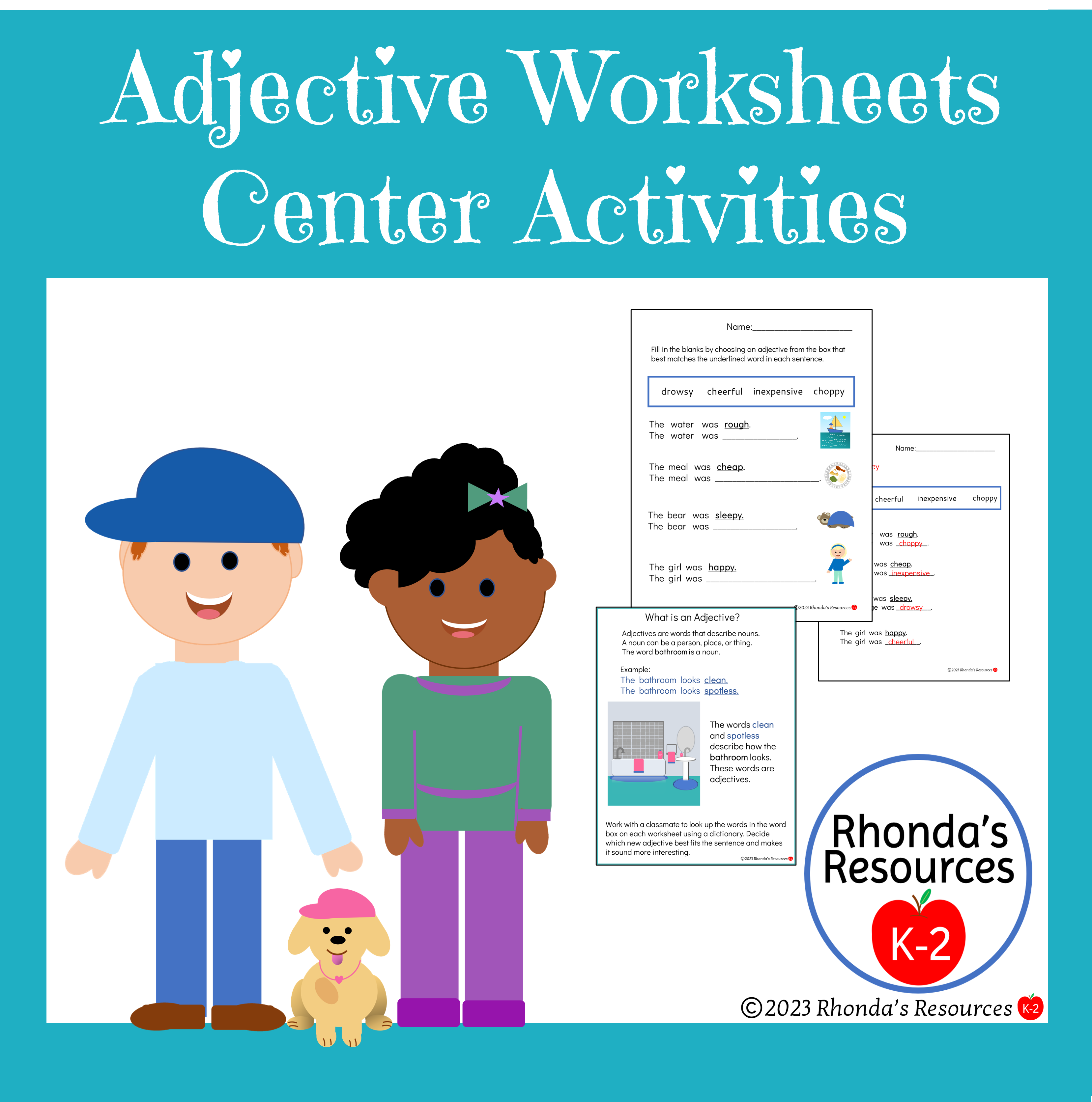 Adjective Worksheets Center Activities Made By Teachers