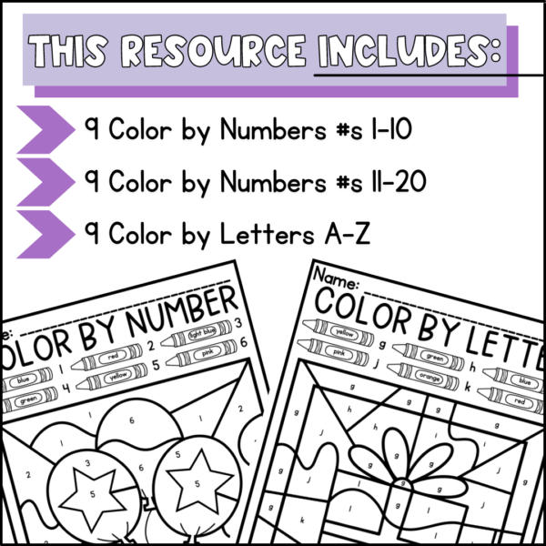 Birthday Color by Code - Birthday Color by Number - Birthday Color by ...