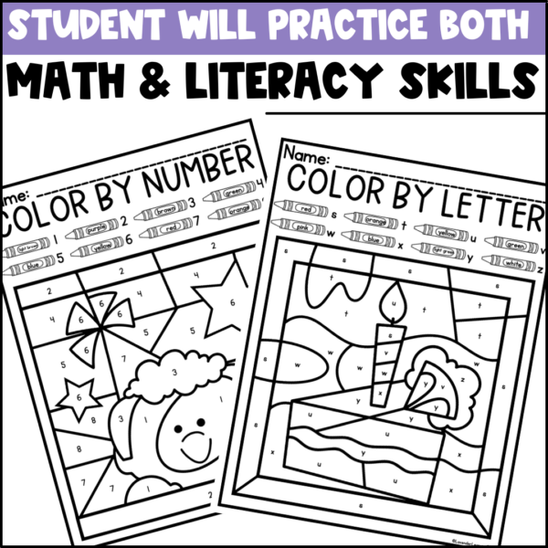 Birthday Color by Code - Birthday Color by Number - Birthday Color by ...