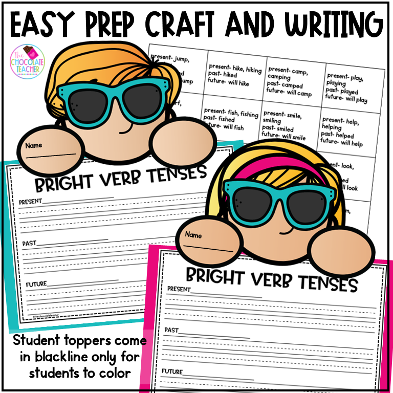 Verbs with Posters, Sorting, Clip Cards, Grammar Worksheets | Made By ...