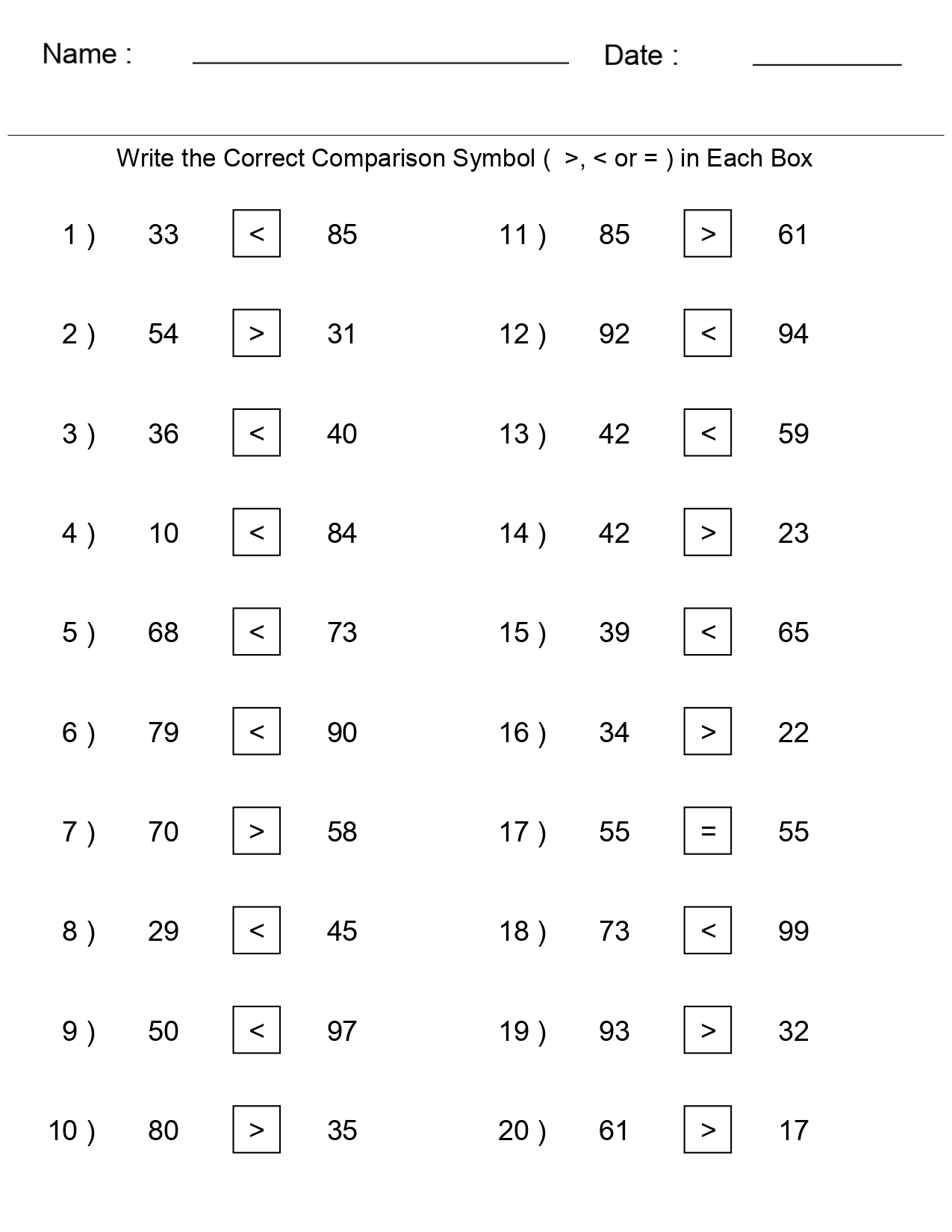 Greater Than Less Than Comparing Integers Worksheets Made By Teachers greater-than-less-than-comparing-integers-worksheets-made-by-teachers