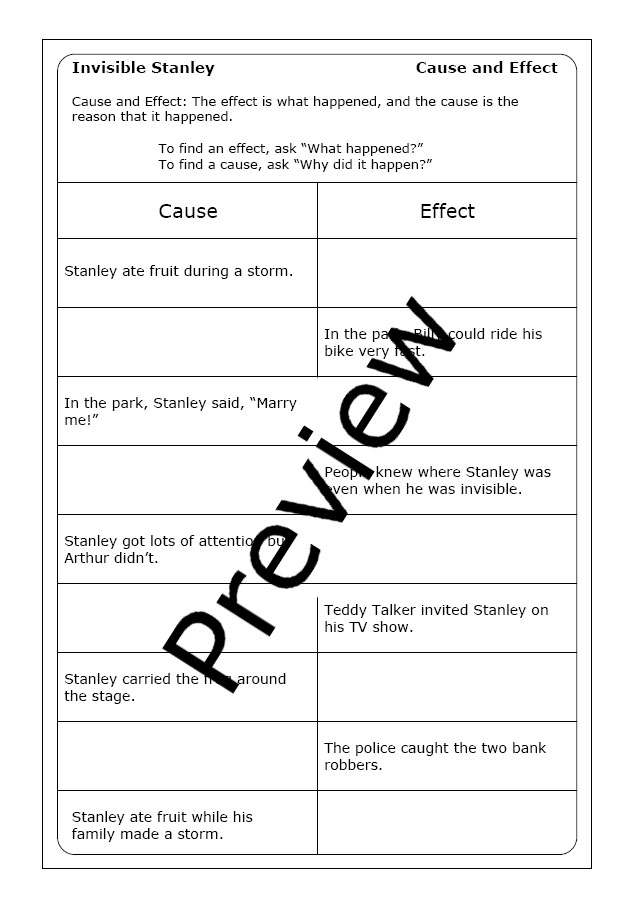 Jeff Brown "Invisible Stanley" worksheets | Made By Teachers
