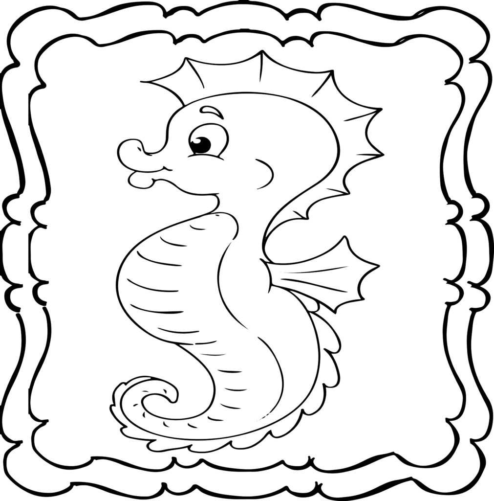 Seahorse Coloring Book : Easy and Fun Seahorses Coloring Book for Kids ...