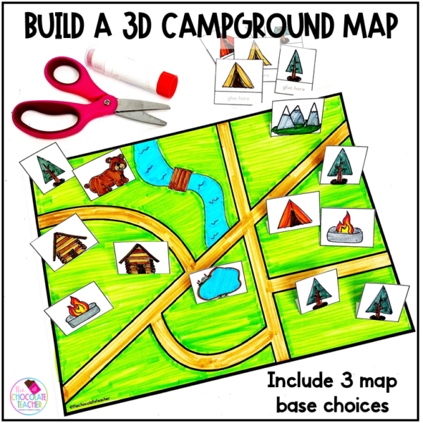 Map Skills - 1st Grade Social Studies - Camping Theme | Made By Teachers
