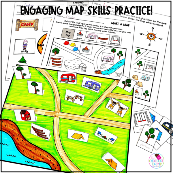 Map Skills - 1st Grade Social Studies - Camping Theme | Made By Teachers
