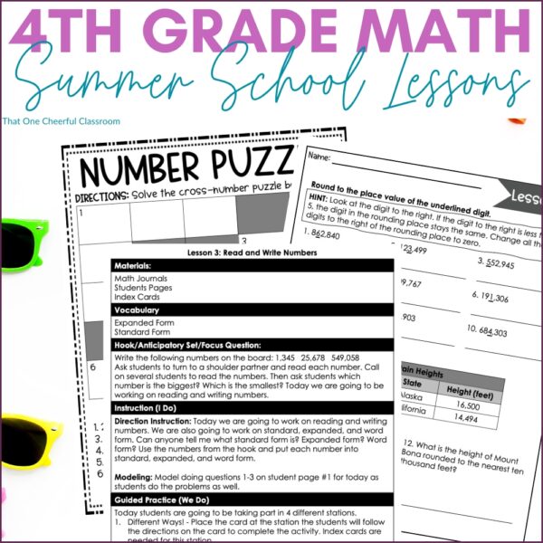 4th Grade Math Summer School Curriculum | Made By Teachers