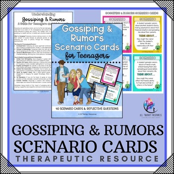 Gossiping & Rumors Scenario & Reflection Cards for Teenagers | Made By ...