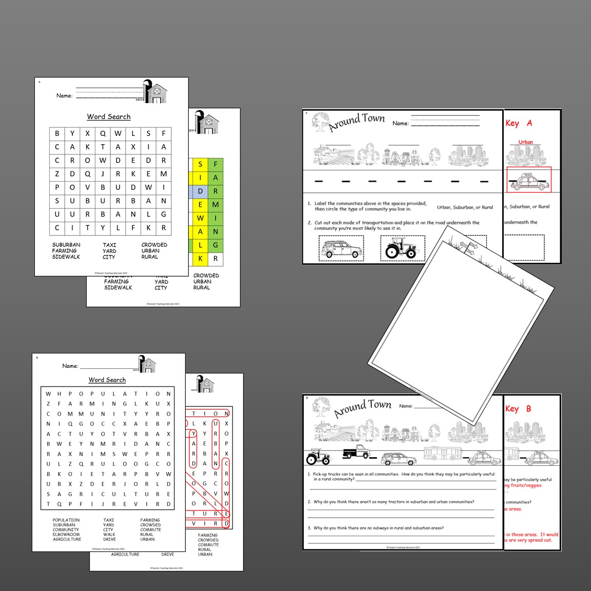 Communities: Urban, Suburban, Rural | Made By Teachers