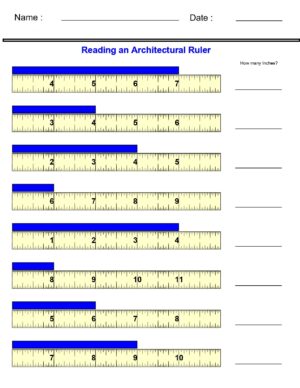 Measurement Worksheets - Reading Architectural Measurements Worksheets ...