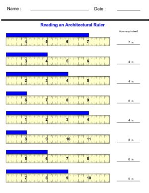 Measurement Worksheets - Reading Architectural Measurements Worksheets ...