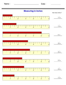 Measurement Worksheets - Measuring in Inches Worksheets | Made By Teachers