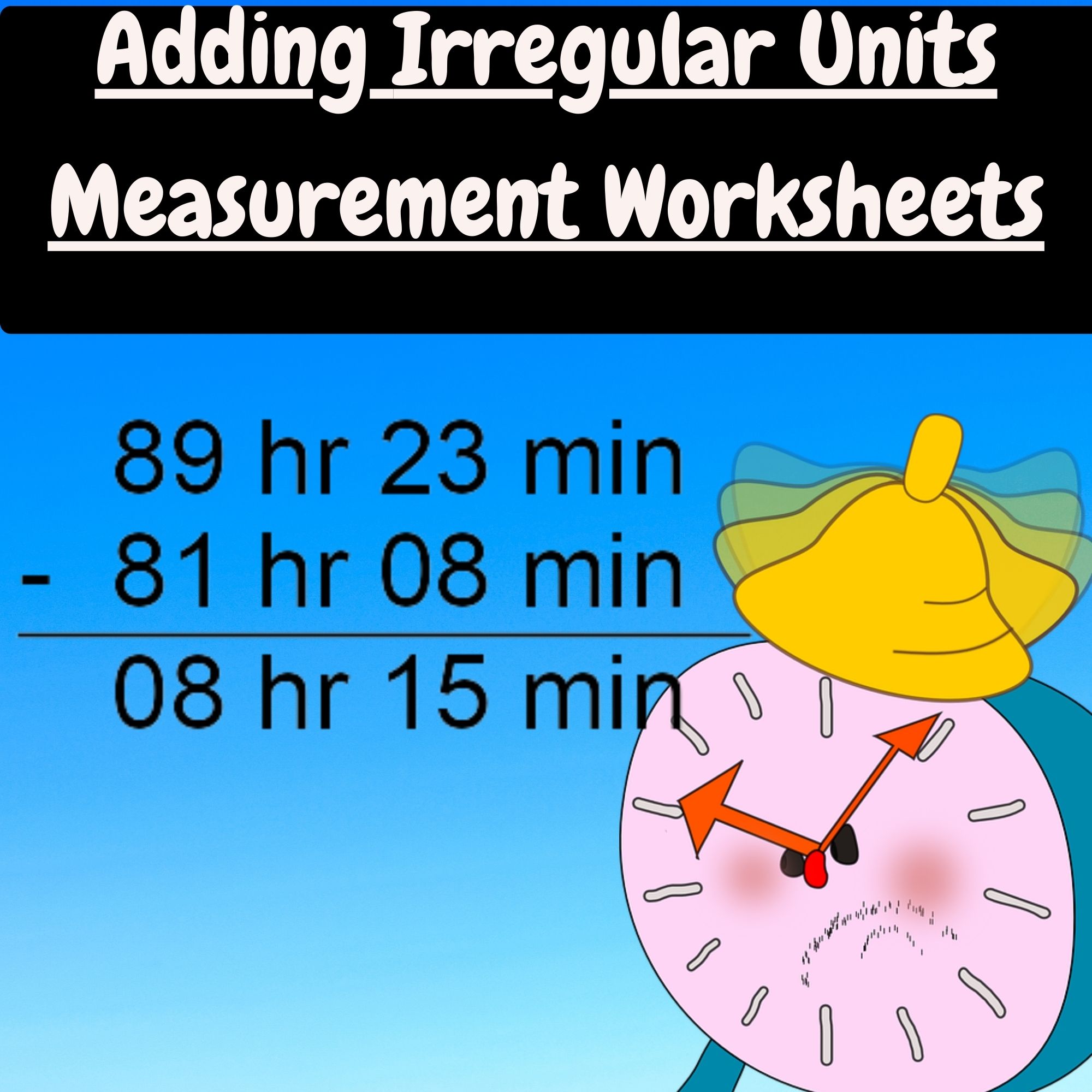 Measurement Worksheets - Subtracting Irregular Units Measurement ...