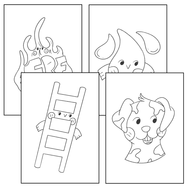 Fire Prevention Week Coloring Pages, Fire Safety Coloring Workheet ...