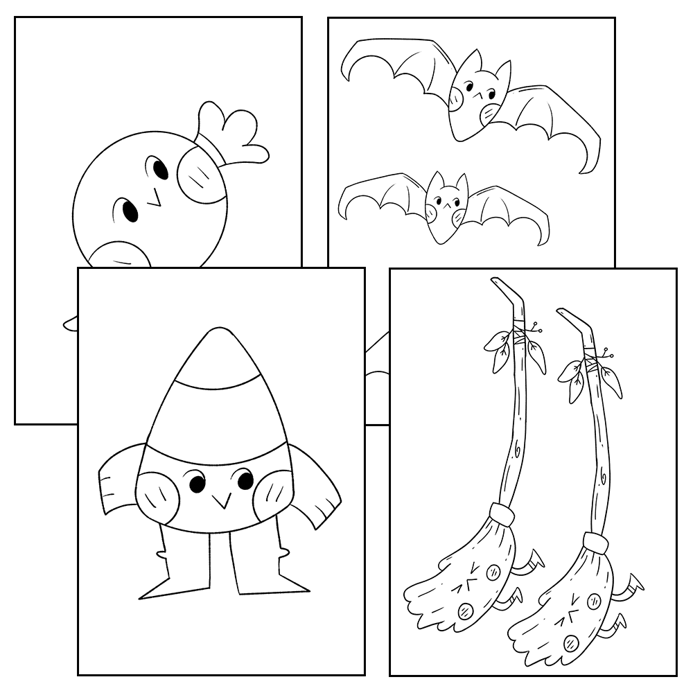 Halloween Coloring Pages, Halloween Coloring Worksheets Activity ...