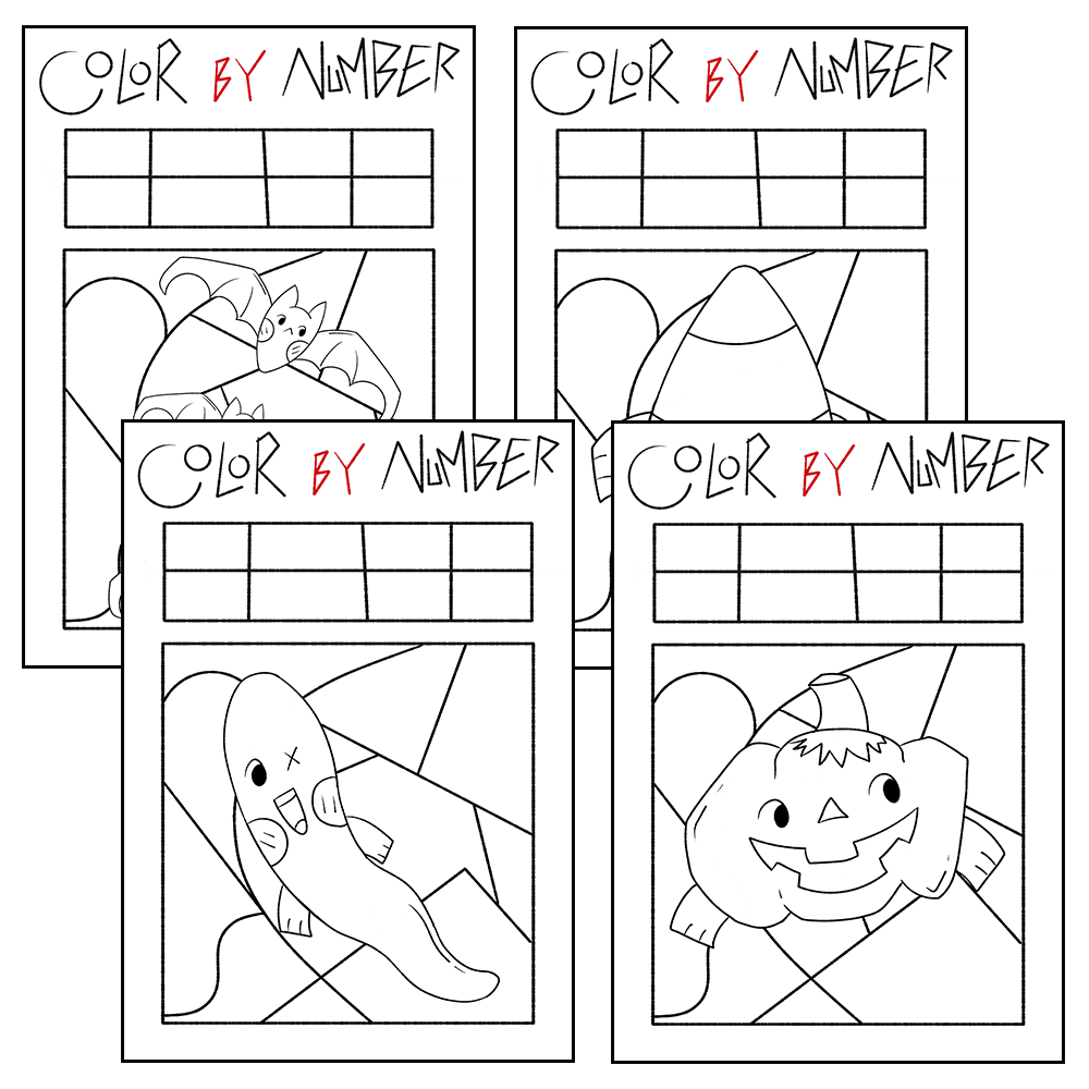 Halloween Editable Color By Code Worksheets Activity, Halloween Color ...