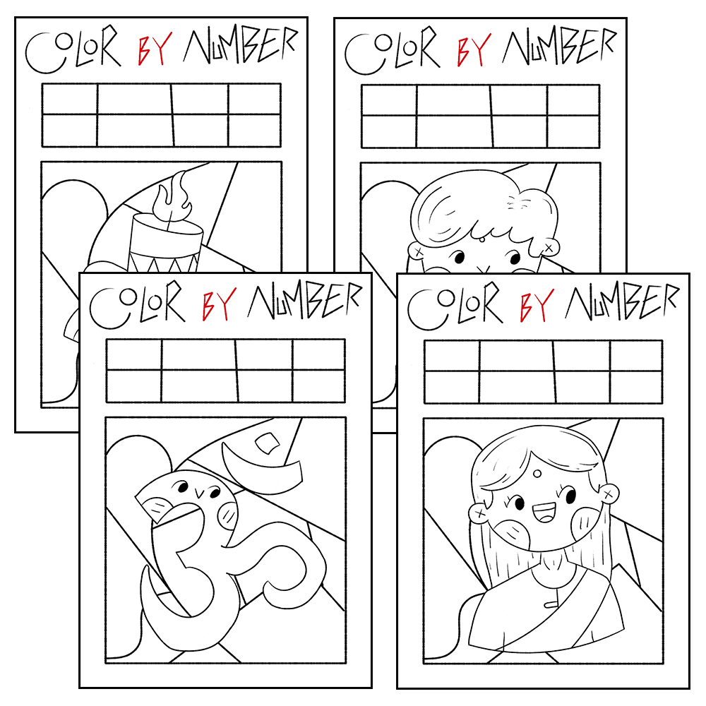 Diwali Editable Color By Code Worksheets Activity, Diwali Color By ...