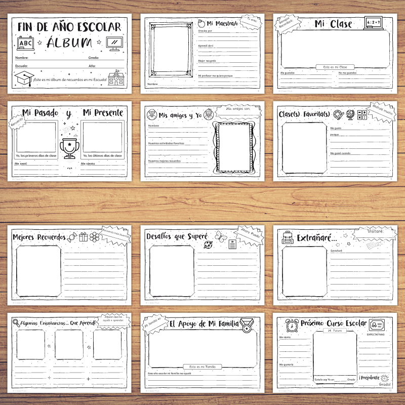 Fin de Año Escolar Álbum | Made By Teachers