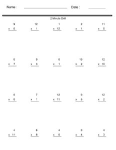 Multiplication Worksheets - Advanced Times Table Drill Worksheets ...