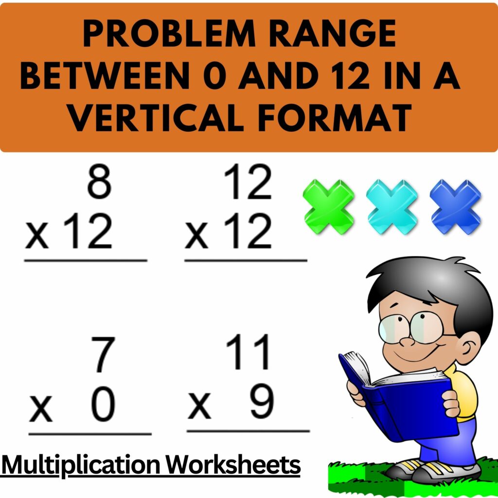 Multiplication Worksheets - Problem Range Between 0 and 12 in a ...
