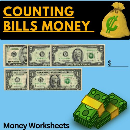 Money Worksheets - Counting United States Bills | Made By Teachers