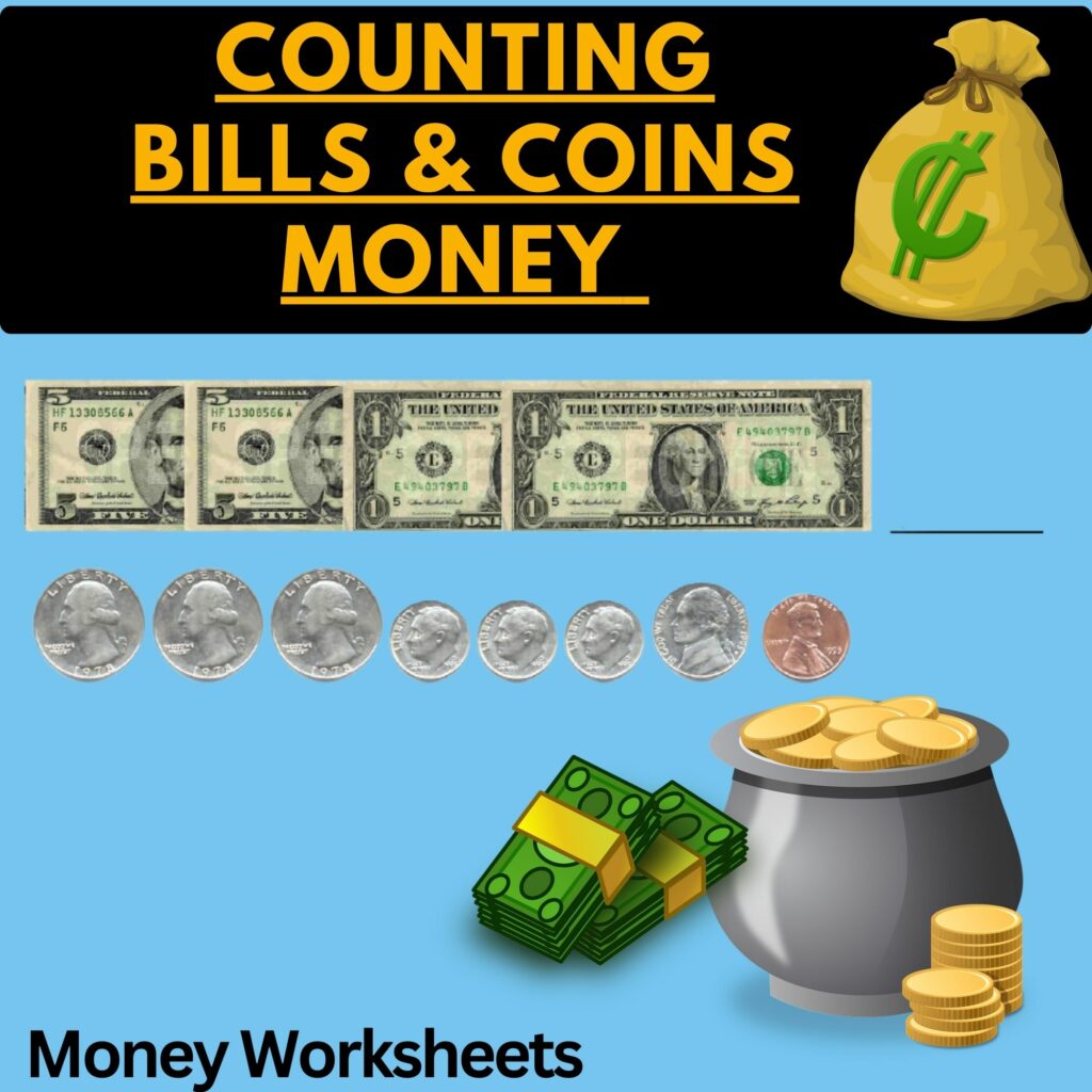 Money Worksheets - Counting United States Bills and Coins | Made By ...