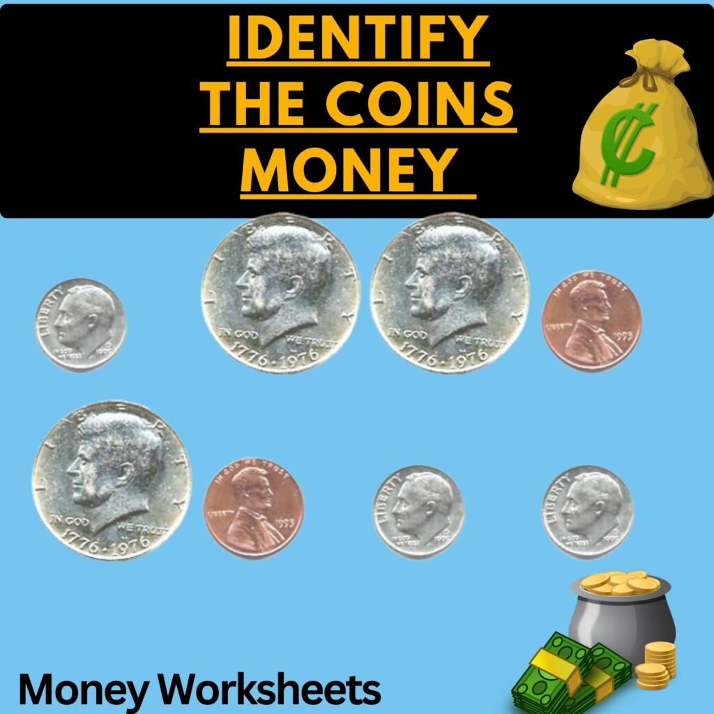 Money Worksheets - Identify the Coins Worksheet | Made By Teachers