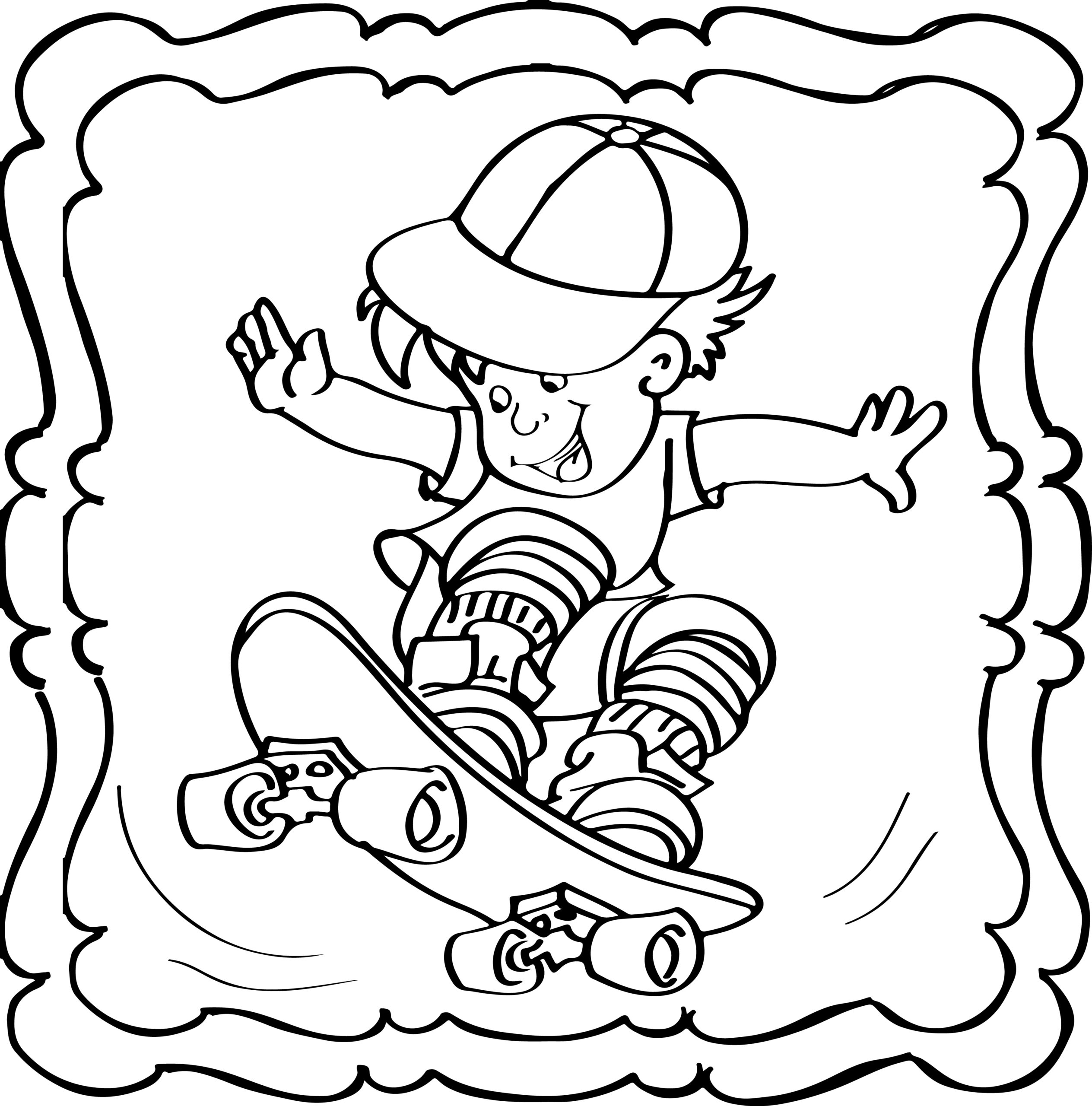 Skateboard Coloring Book : Easy and Fun Skateboards Coloring Book for ...
