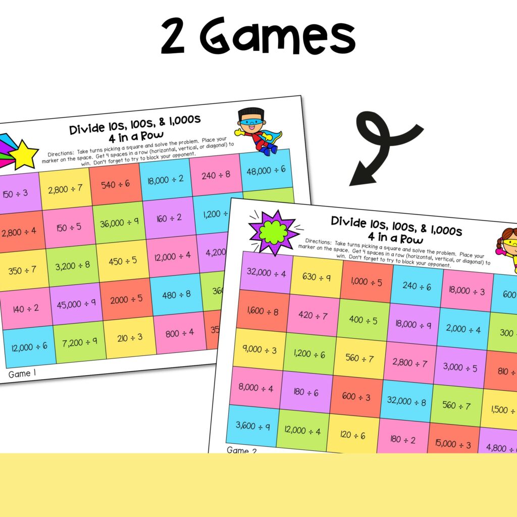 Divide by 10s 100s and 1,000s Math Activity - Dollar Deal | Made By ...