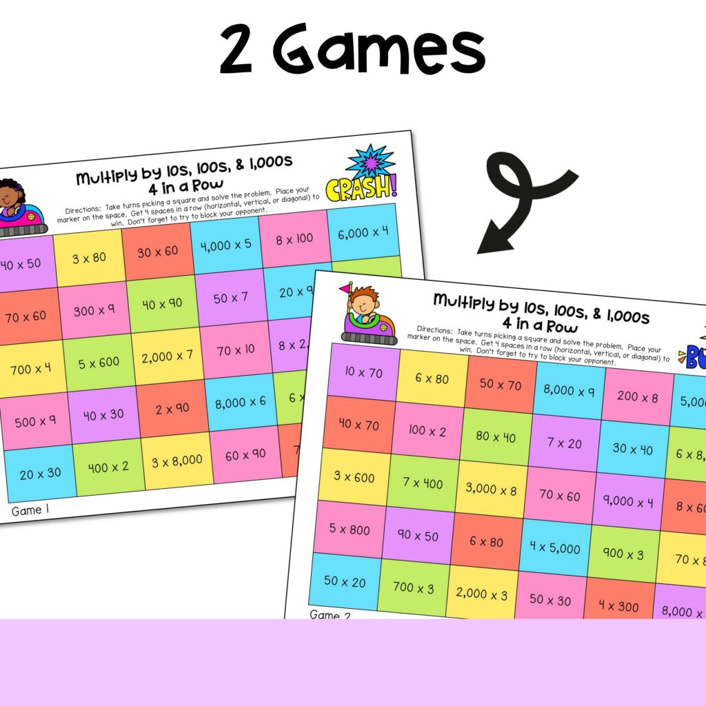 Multiply by 10s 100s and 1,000s Math Activity - Dollar Deal | Made By ...