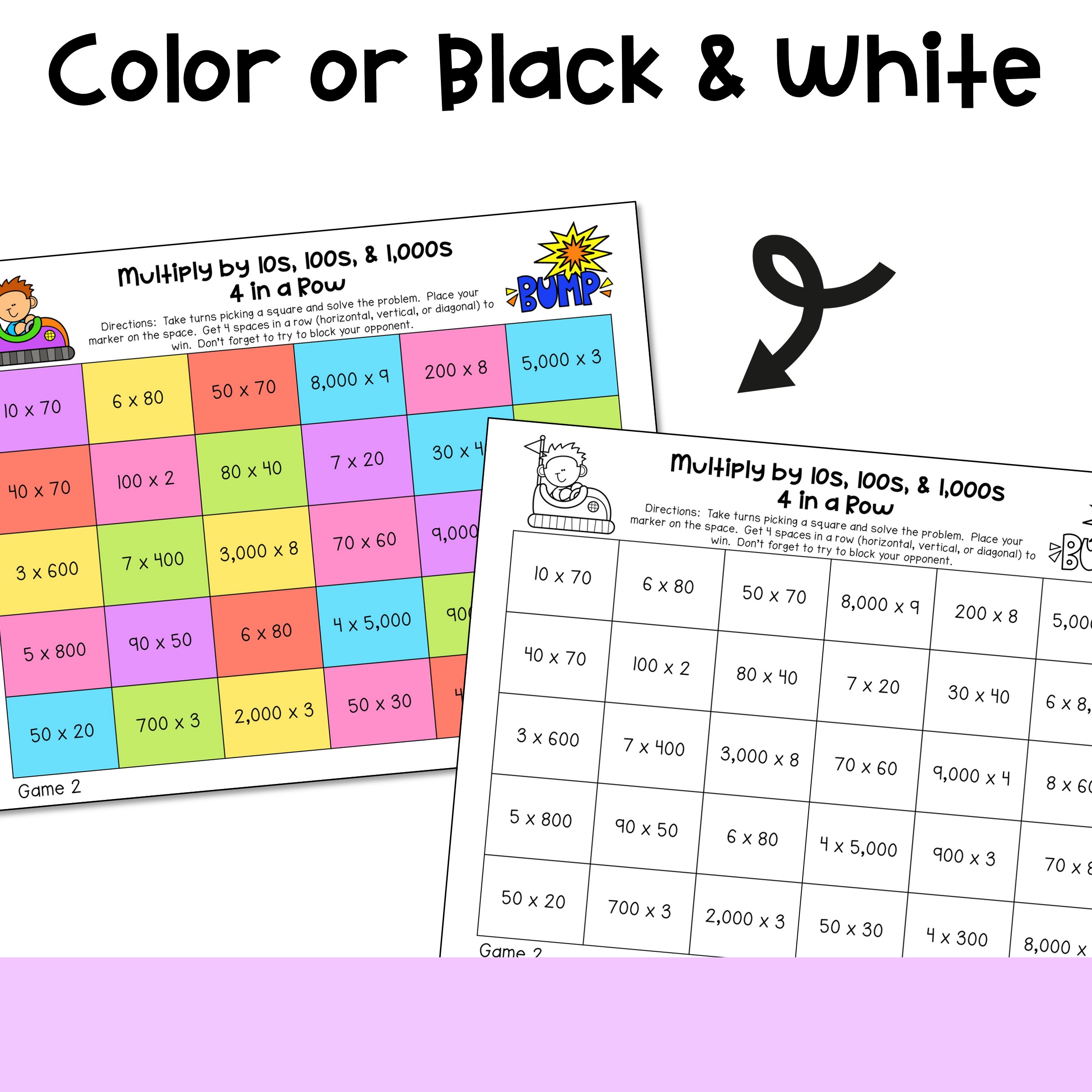 Multiply by 10s 100s and 1,000s Math Activity - Dollar Deal | Made By ...