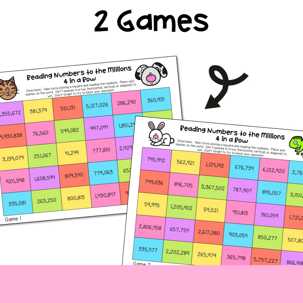 Reading Numbers to the Millions Math Activity - Dollar Deal | Made By ...