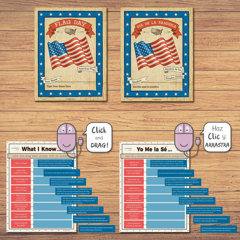 Flag Day Activity | Google Slides BUNDLE | Made By Teachers