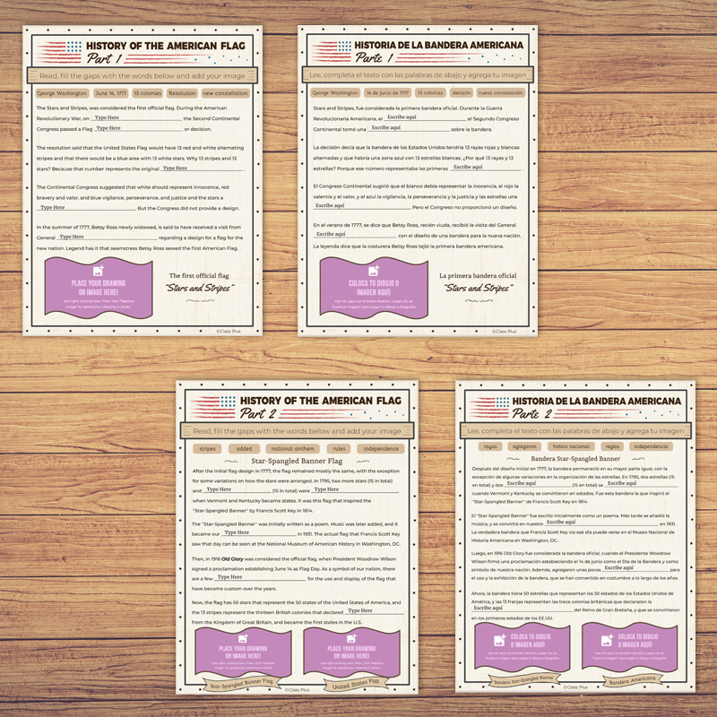 Flag Day Activity | Google Slides BUNDLE | Made By Teachers