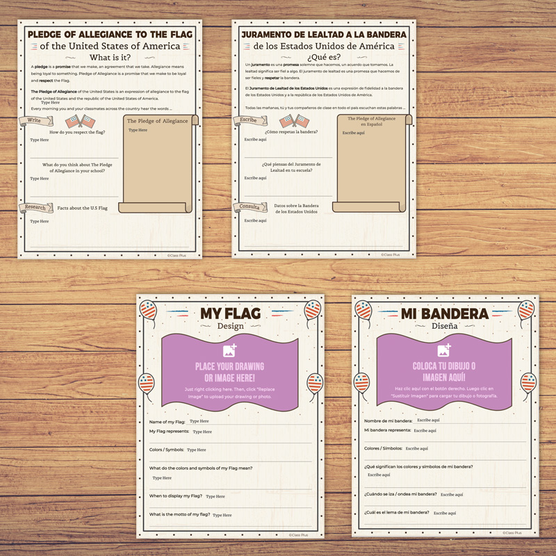 Flag Day Activity | Google Slides BUNDLE | Made By Teachers