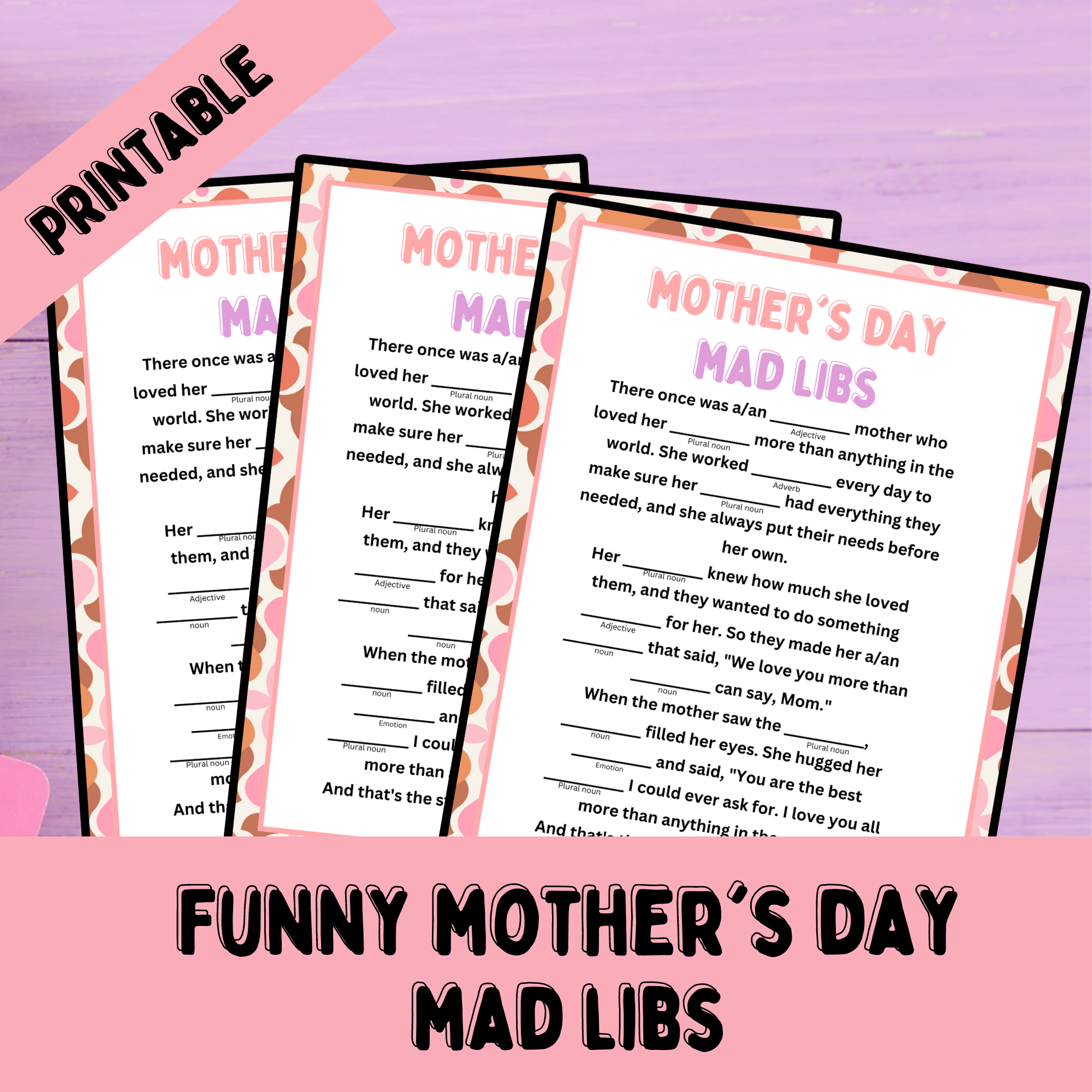 Mother's Day Mad Libs | Made By Teachers