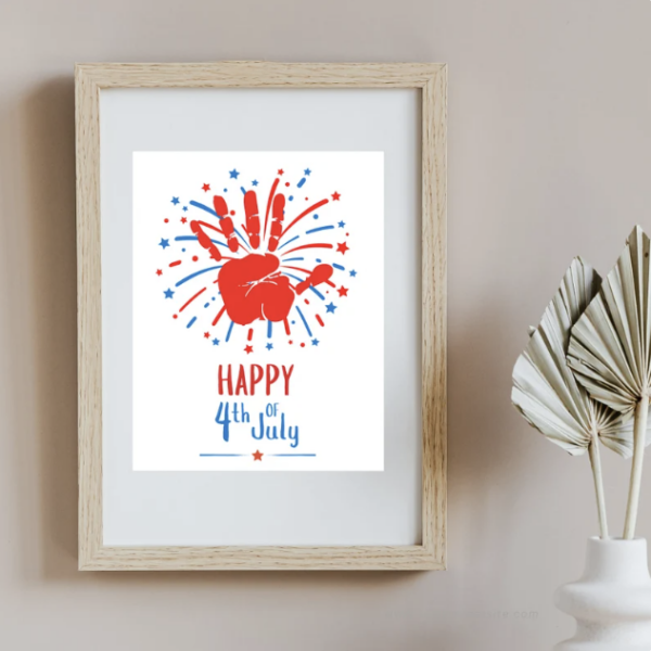 Firework Handprint Craft | 4th of July Activities | Made By Teachers