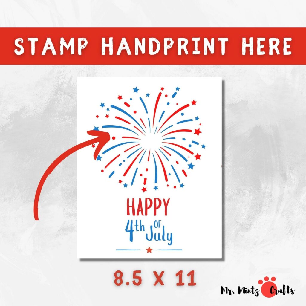 Firework Handprint Craft | 4th of July Activities | Made By Teachers