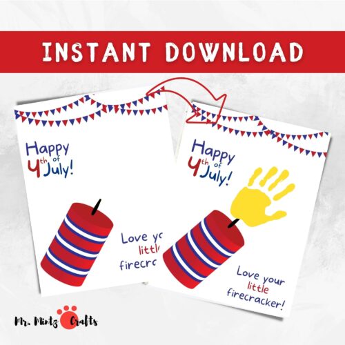 Firework Handprint Art | 4th of July Activities | Made By Teachers