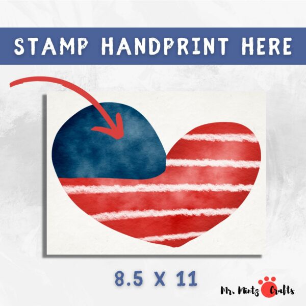 Handprint American Flag Craft | 4th of July Activities | Made By Teachers