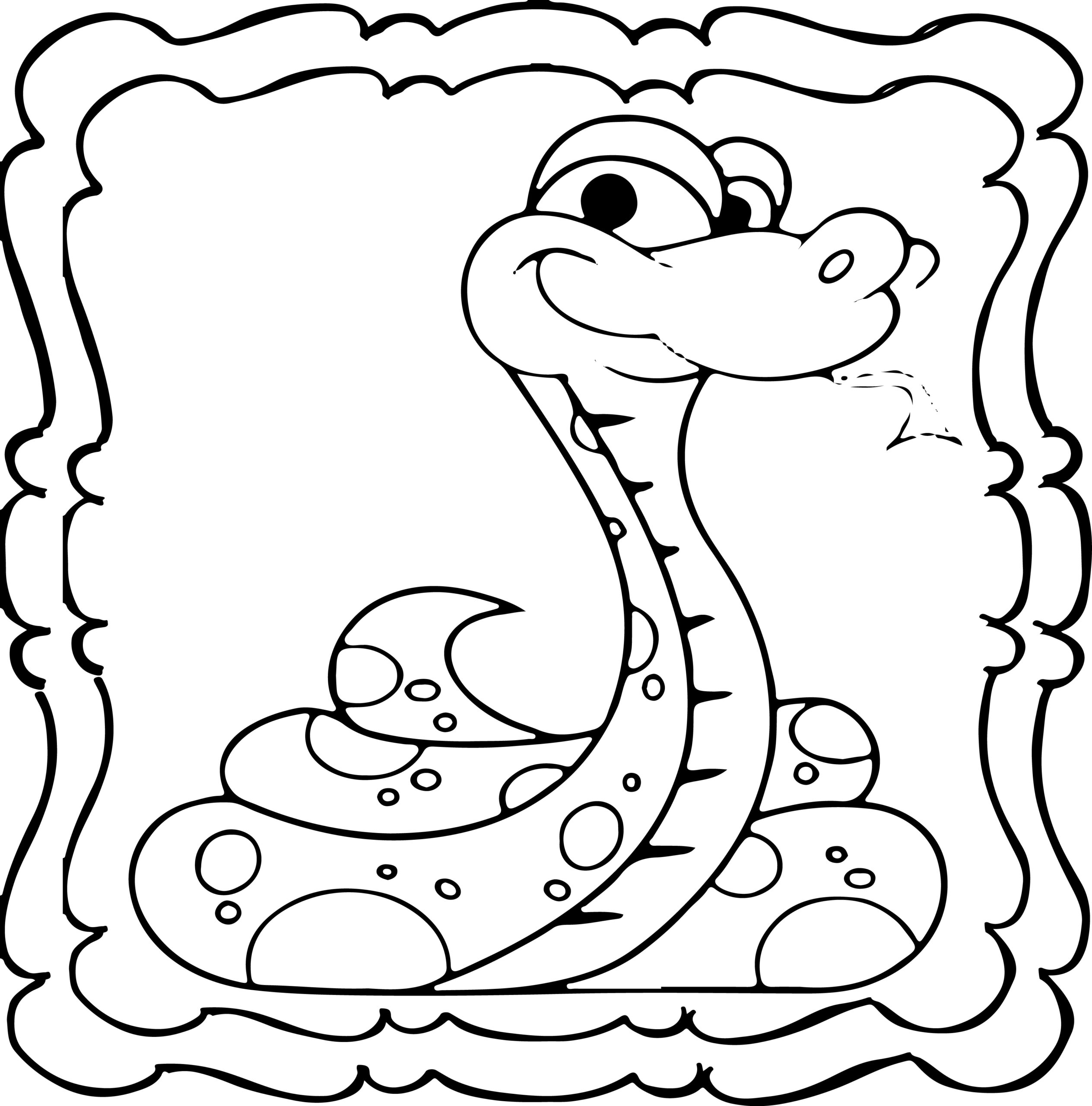 Snake Coloring Book : Easy and Fun Skiing Snakes Book for Kids | Made ...