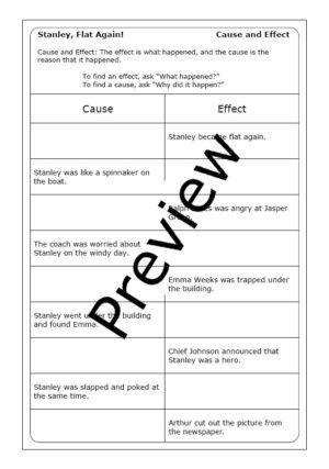 Jeff Brown "Stanley, Flat Again!" worksheets | Made By Teachers