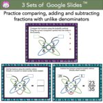 Comparing Adding and Subtracting Fractions using the Butterfly Method ...