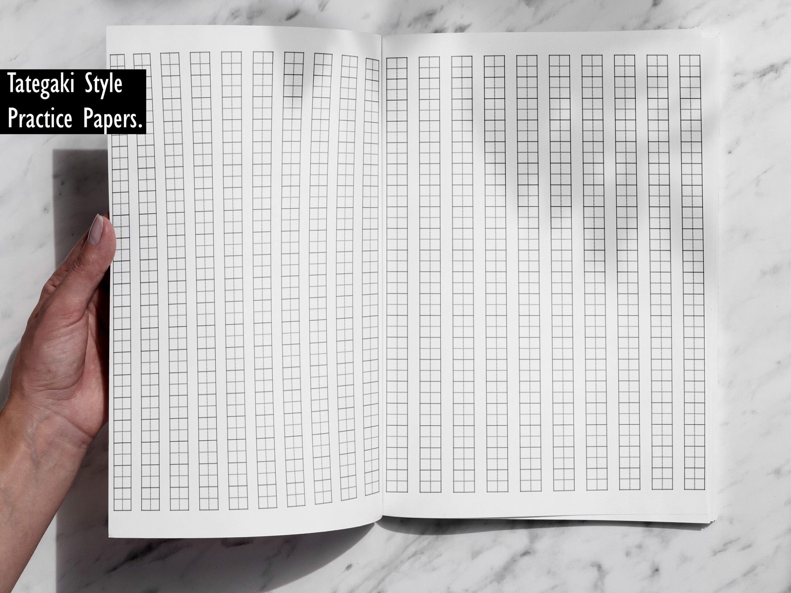 Genkouyoushi Practice Book Japanese Tategaki Style for Hiragana Kanji ...