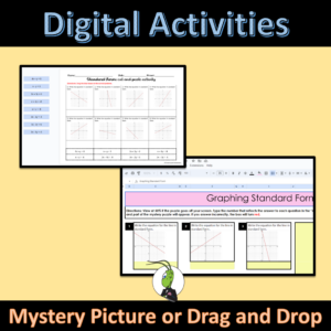 Graphing Standard Form Linear | Cut and Paste Activity | Mystery ...