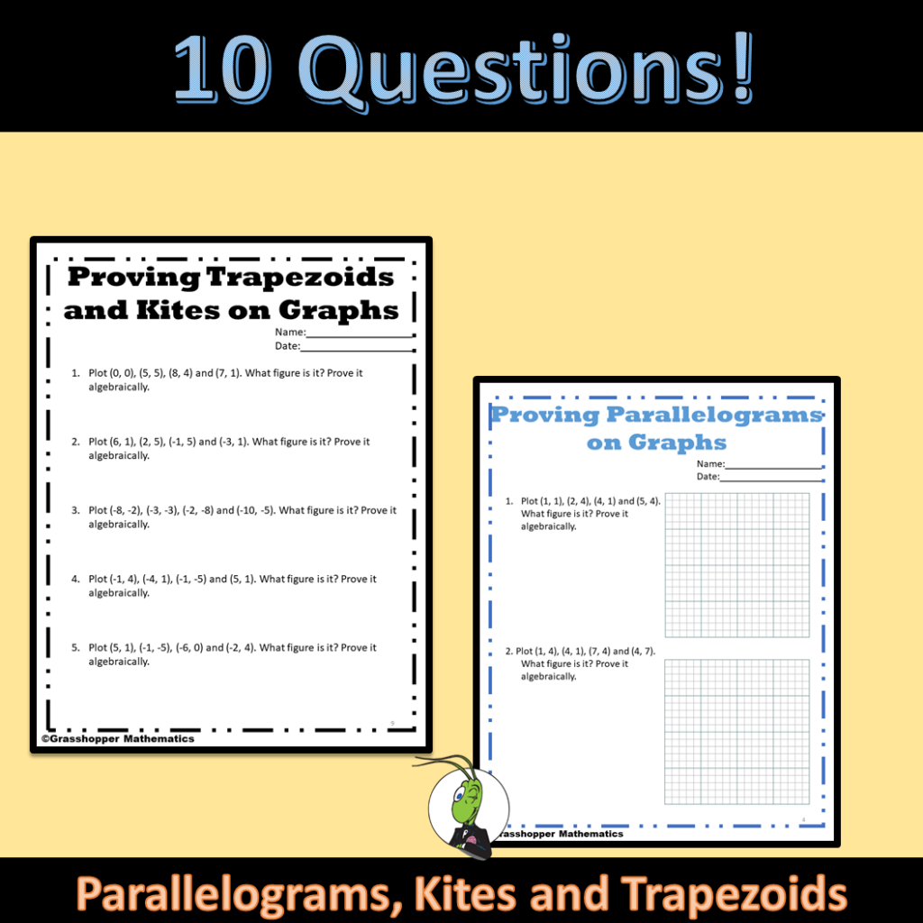 Classifying Quadrilaterals on Coordinate Plane Geometry Proof | Made By ...