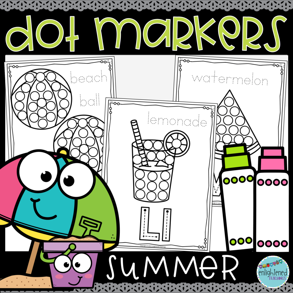 Summer Dot Marker Fine Motor Activity Spring Dot Painting Summer Do a ...