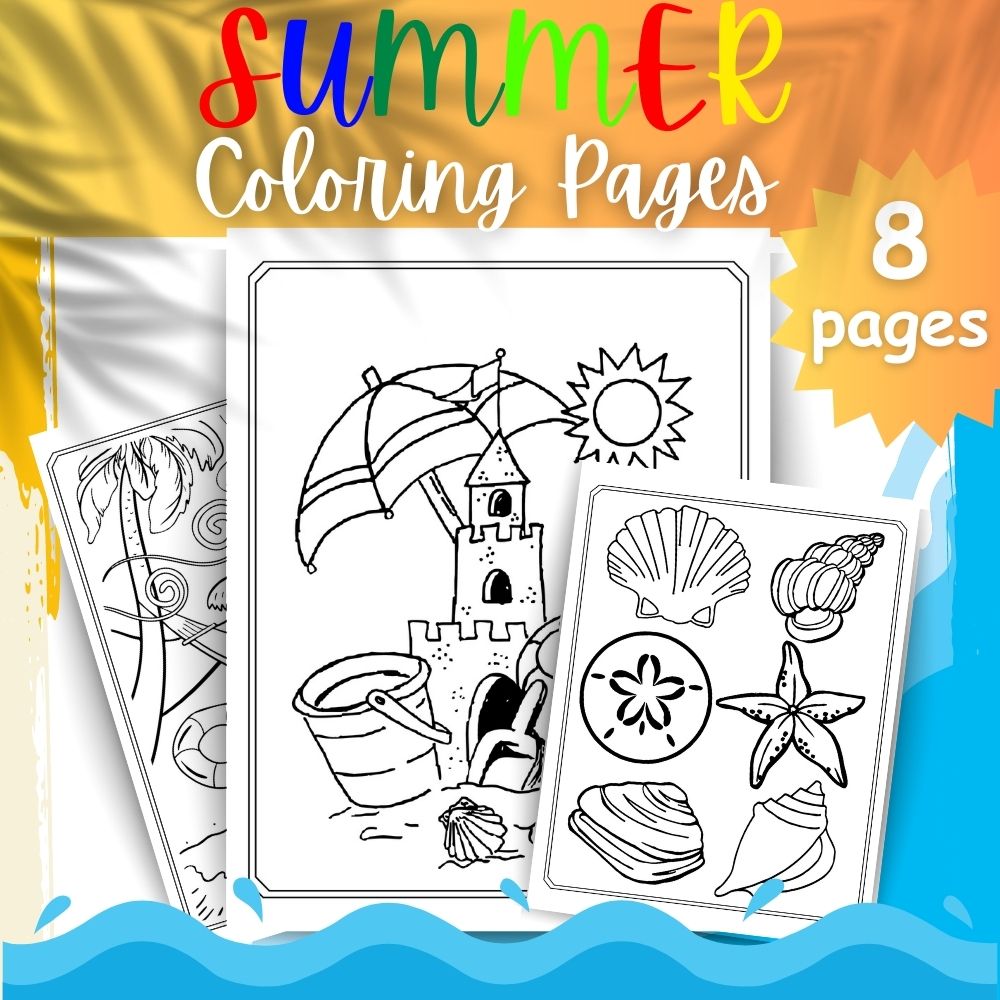 Summer Coloring Pages | End of Year Activities | Made By Teachers