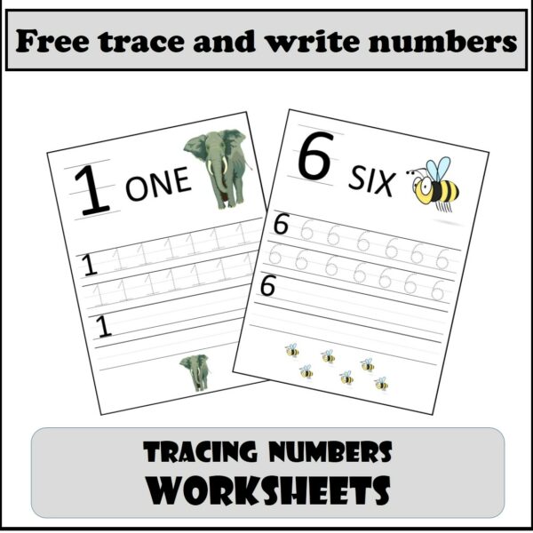 Free trace and write numbers 1-10 | Made By Teachers